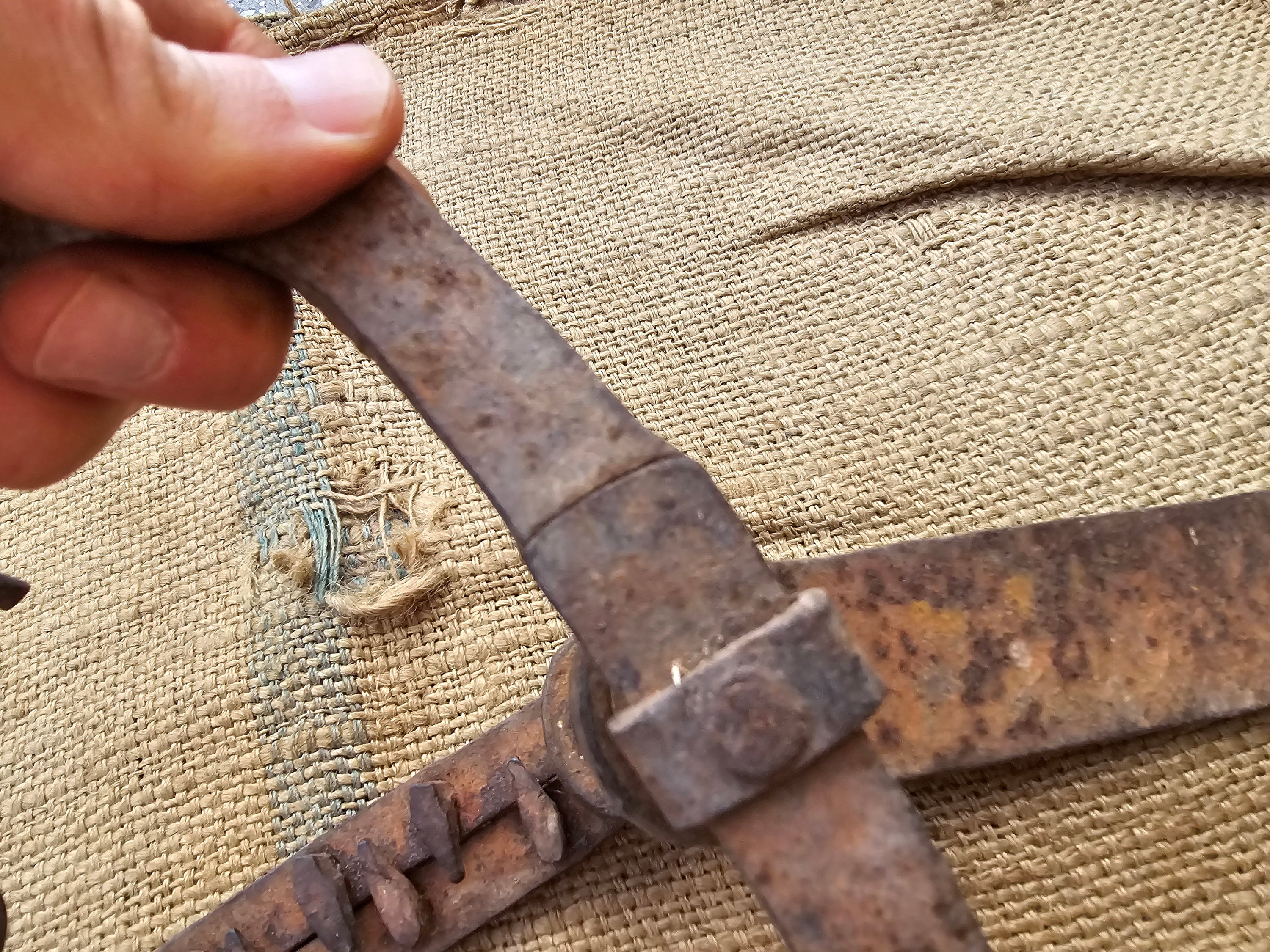 WOLF Trap Animal Jaw Trap Blacksmith Hand Forged Antique Vintage - Etsy