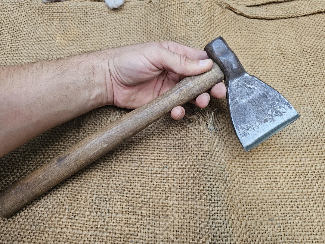 Small Mini Antique Hand Forged Axe Hatchet Bushcraft Camping Forest ...