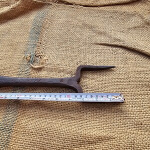Decorated Sickle Peening Anvil Scythe Wrought Iron Vintage Antique 19th ...