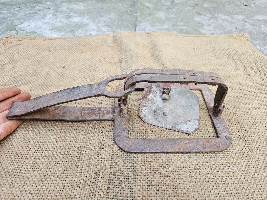 Antique Vintage Animal Trap Wrought Iron Blacksmith Hand Forged - Etsy