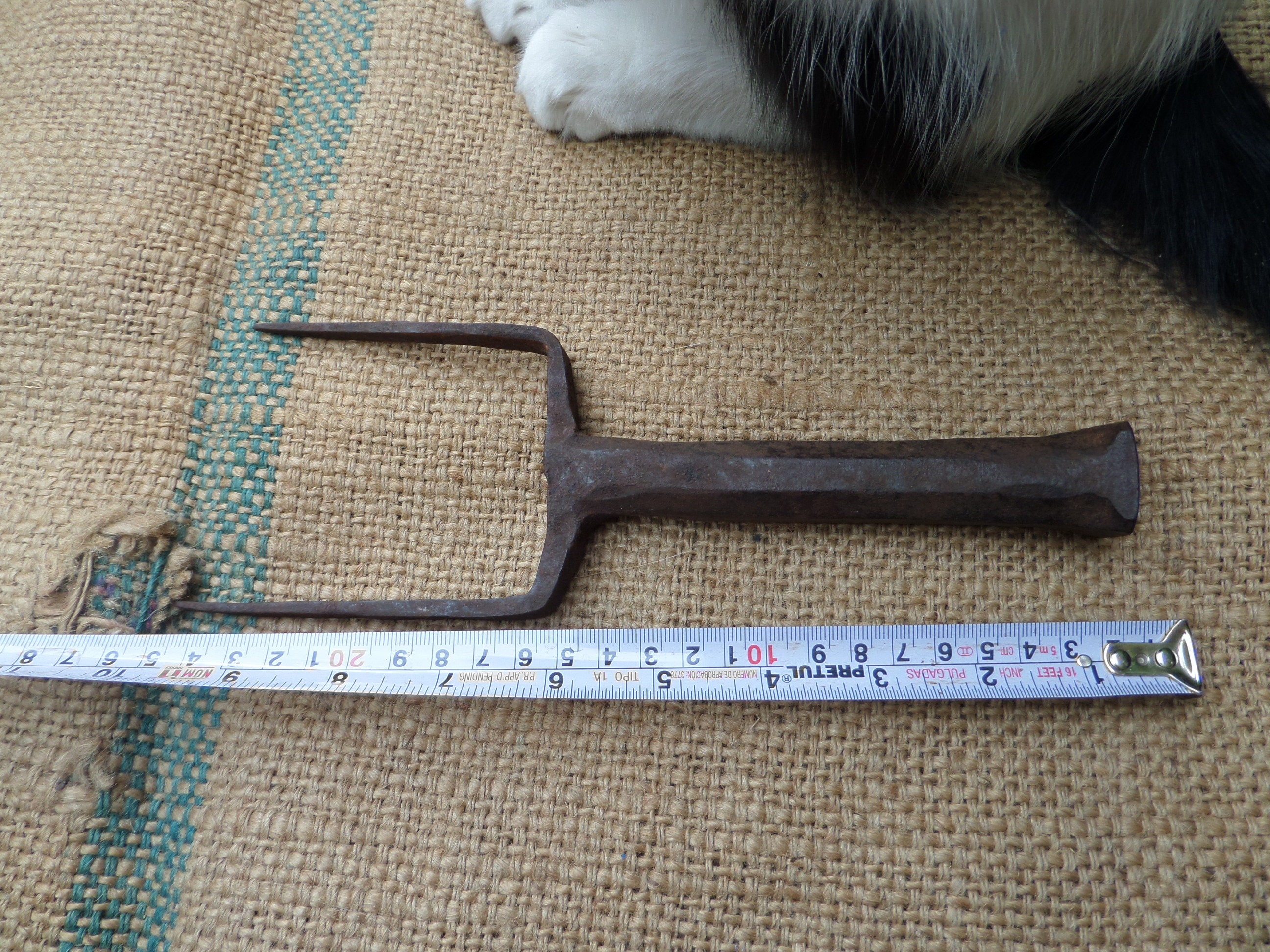 Antique Vintage Scythe Sickle Sharpening Peening Anvil Blacksmith Hand ...