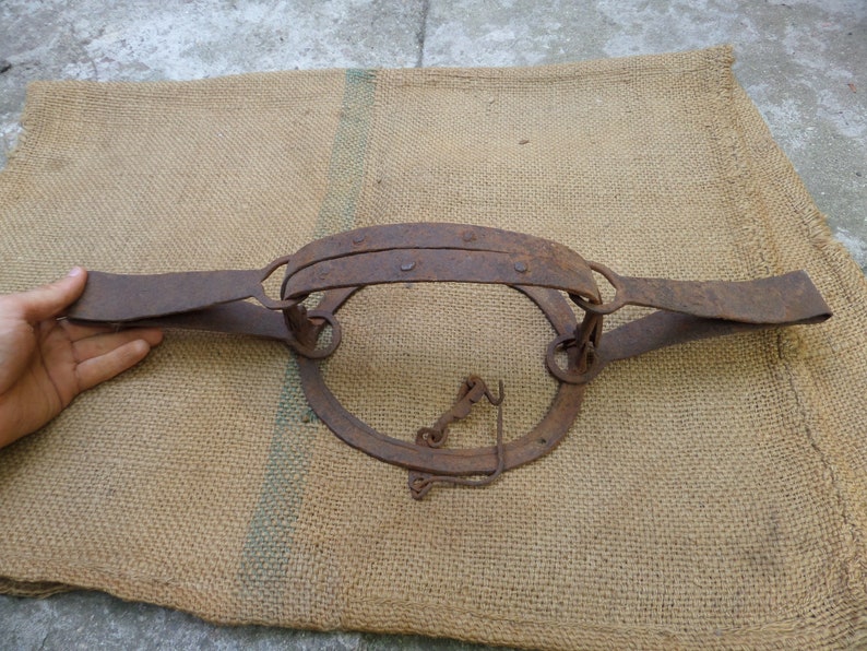 Antique Vintage Animal Trap Wrought Iron Blacksmith Hand Forged - Etsy