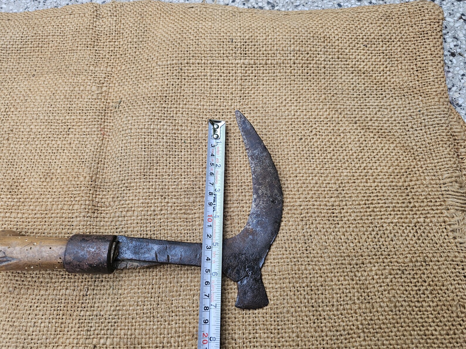 Small Antique Billhook Hand Forged Vintage Tool Axe Faschineknife - Etsy