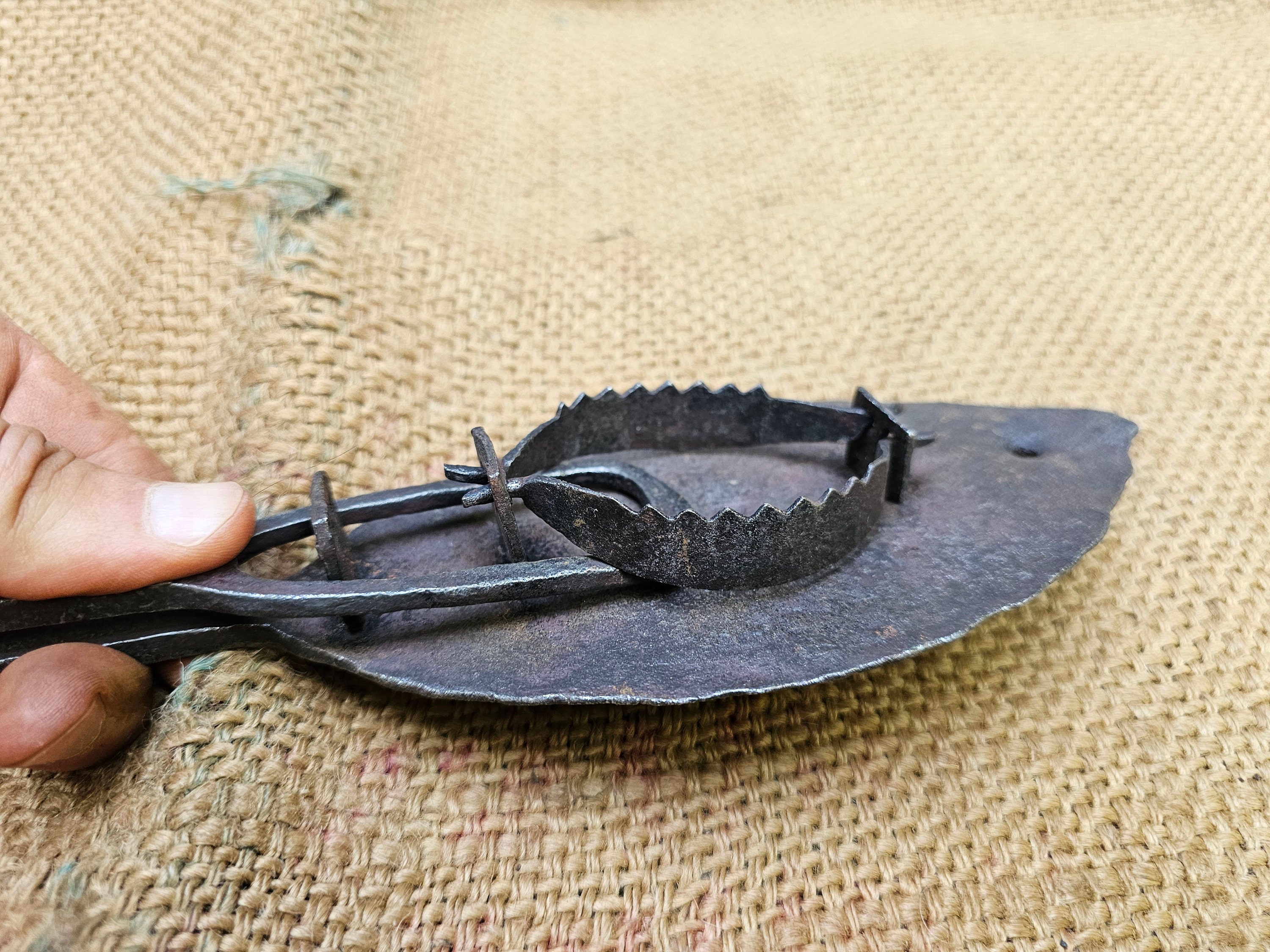 MINI Small Antique Vintage Rat Mouse Mice Animal Trap Blacksmith Hand ...