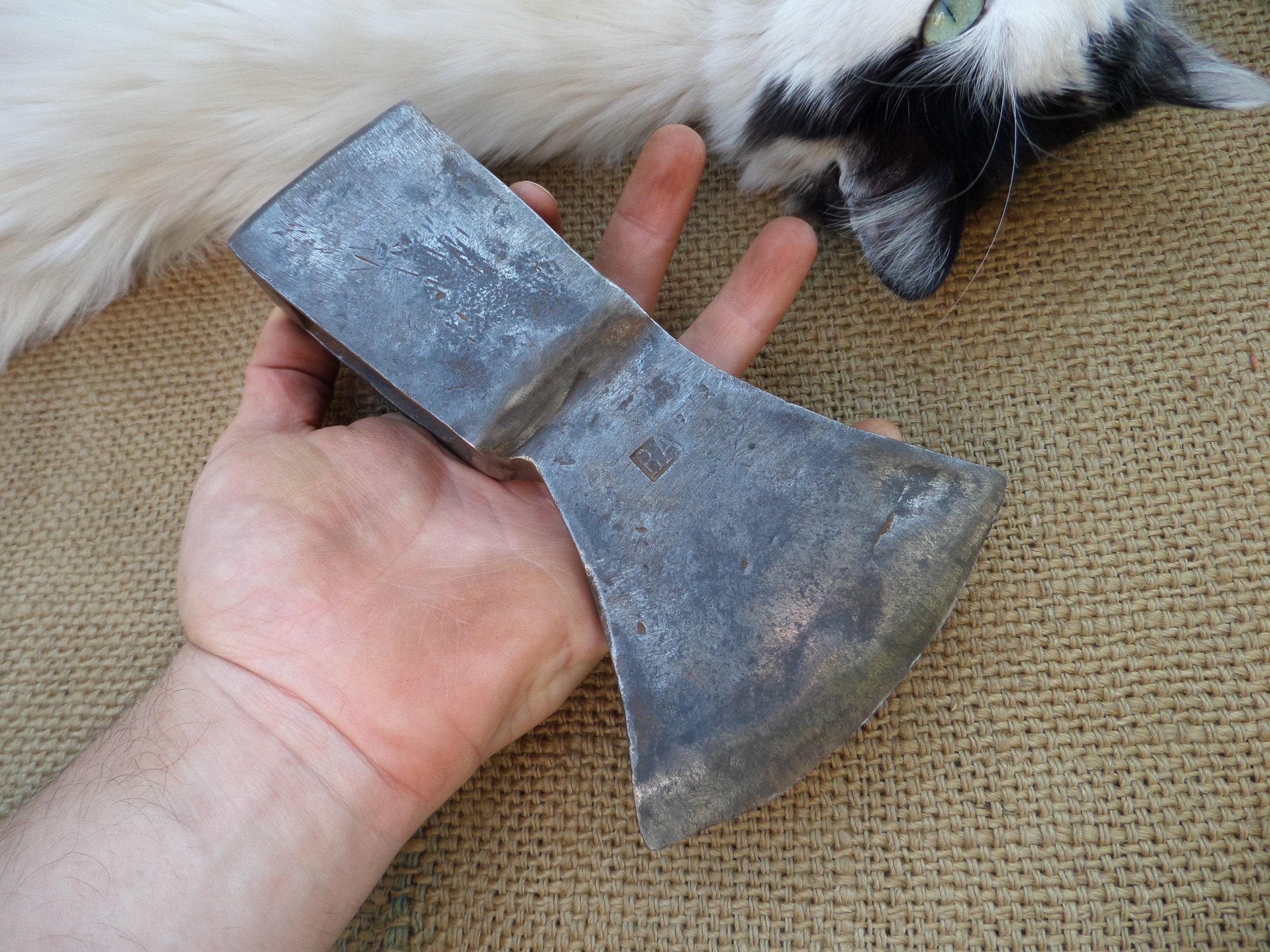 Rare Vintage German Felling Axe Head Woodworking Carpenter's Board Axe ...