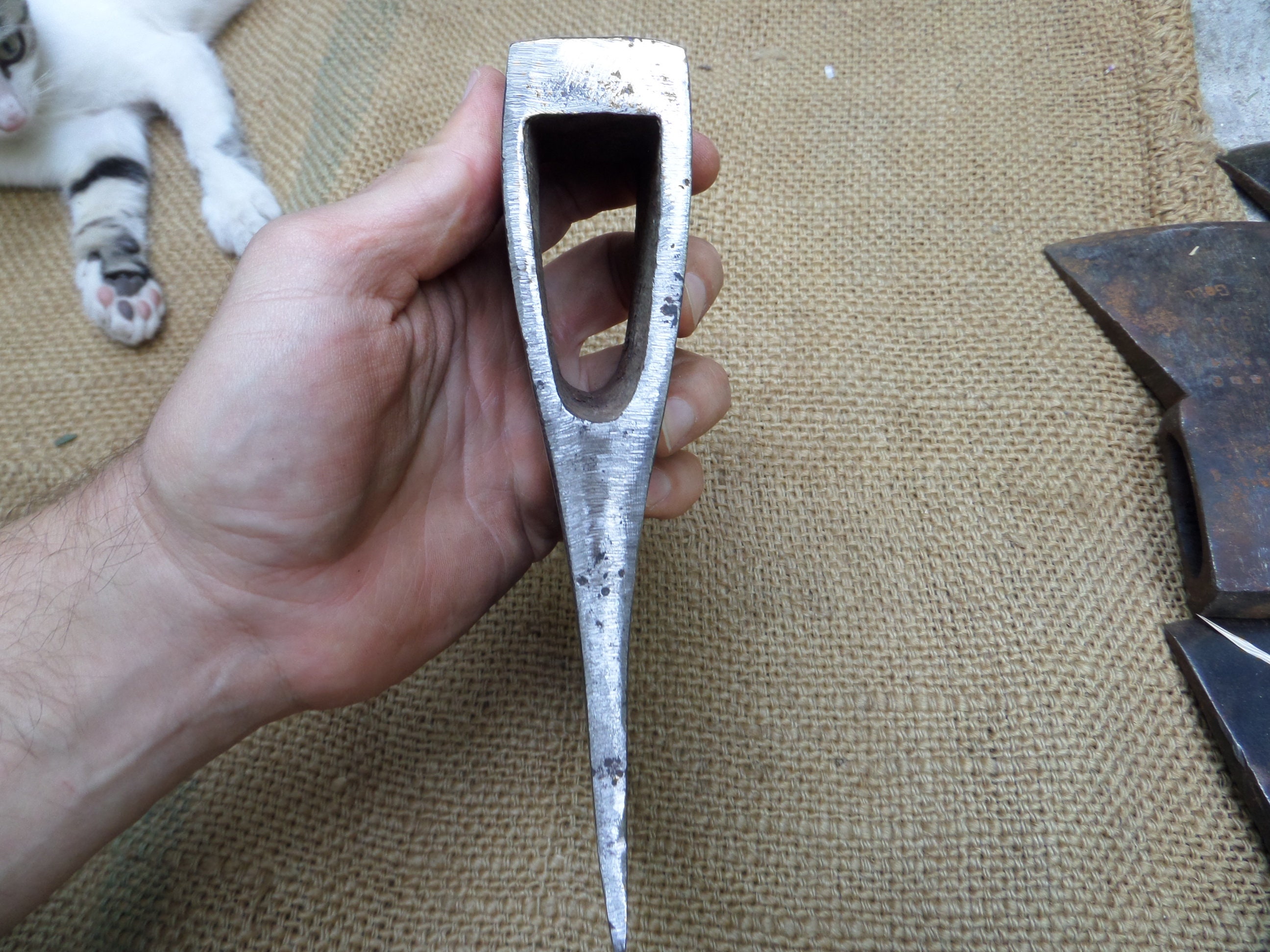 OCHSENKOPF Vintage German Felling Axe Head Woodworking Carpenter's ...