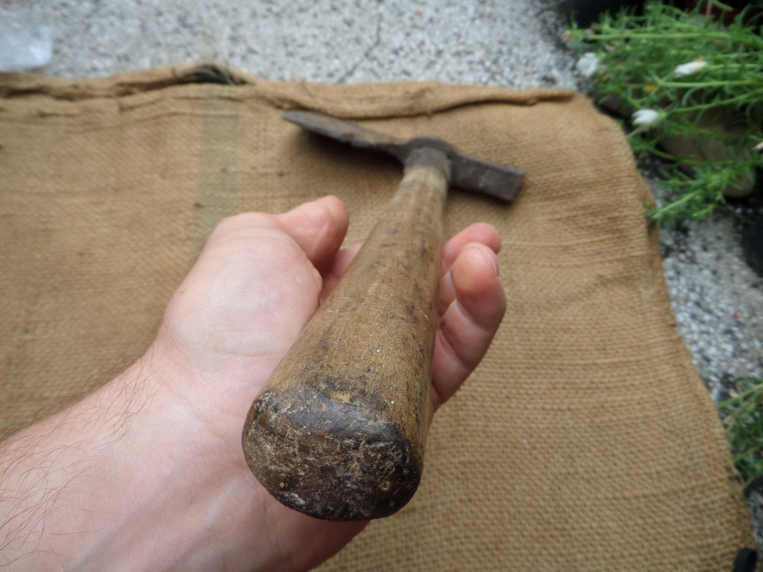 Small Engineer Axe Hatchet Hammer Military Vintage Antique Camping ...