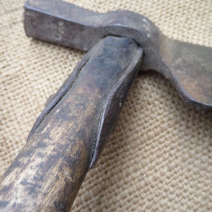 Small Engineer Axe Hatchet Hammer Military Vintage Antique Camping ...
