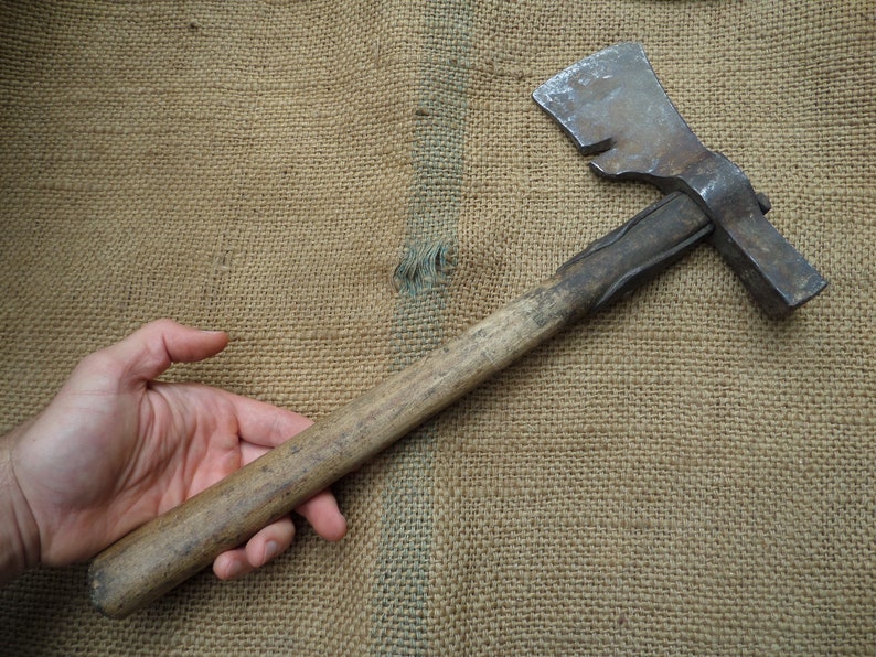 Small Engineer Axe Hatchet Hammer Military Vintage Antique Camping ...
