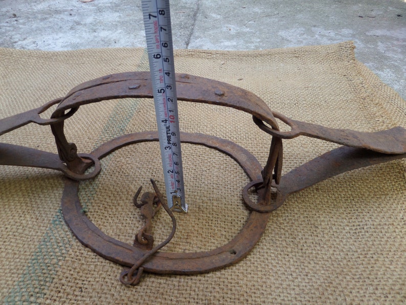 Antique Vintage Animal Trap Wrought Iron Blacksmith Hand Forged - Etsy
