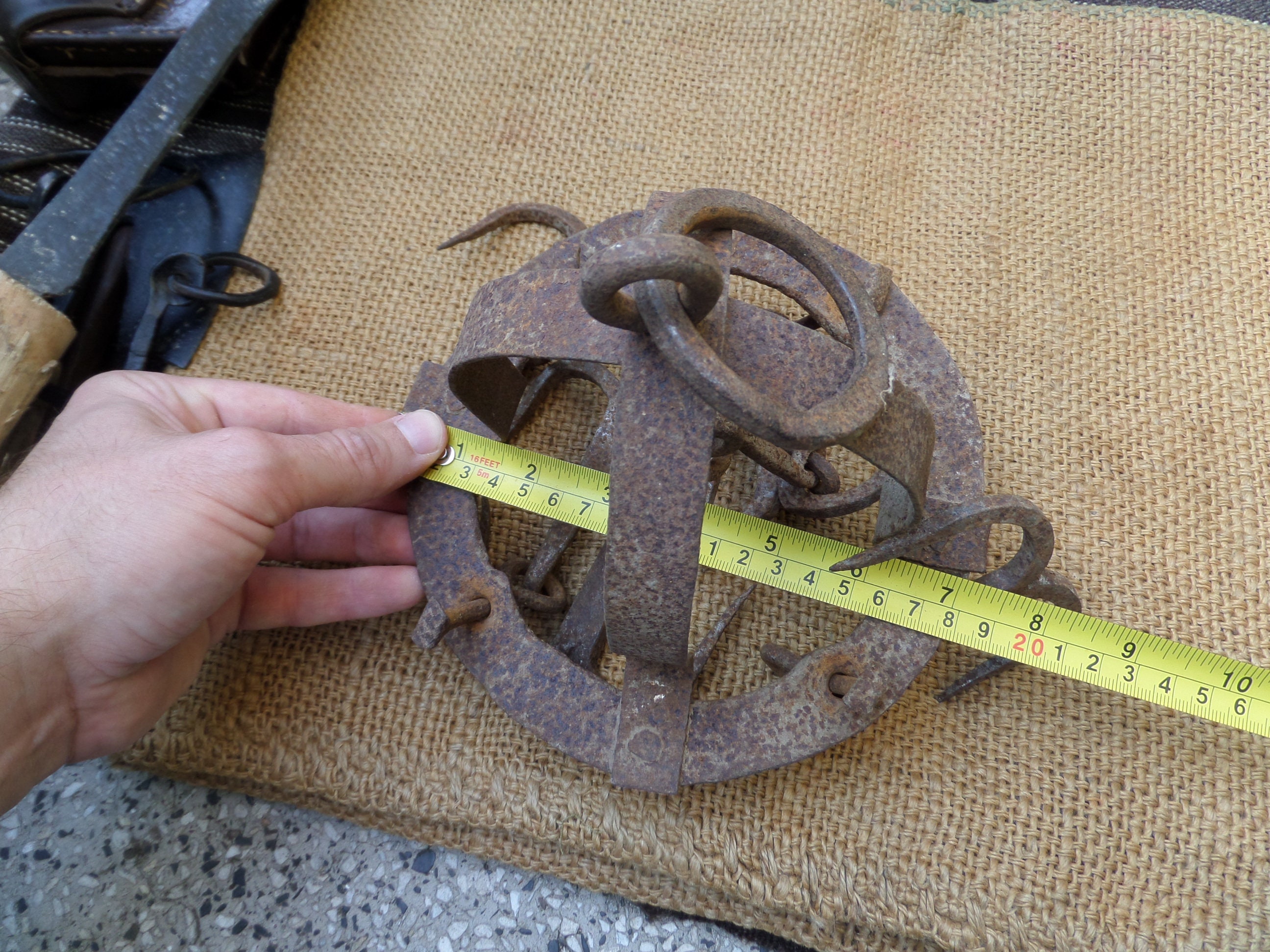 Antique Water Well Hook Hooks 19th Century Wrought Iron Blacksmith Hand ...