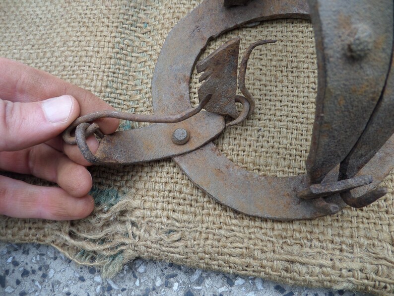 Antique Vintage Animal Trap Wrought Iron Blacksmith Hand Forged - Etsy