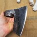 Vinage Hand Forged Bearded Axe Head Viking Hatchet Bushcraft Camping ...