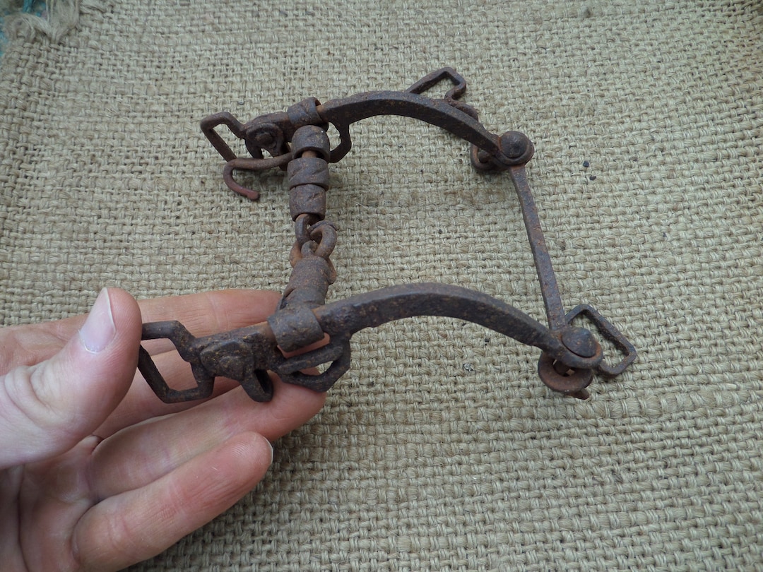Antique Decorated Horse Harness Bit Ottoman Empire Hand Forged Iron ...