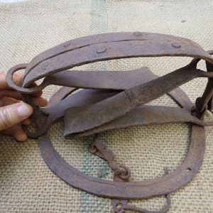 Antique Vintage Animal Trap Wrought Iron Blacksmith Hand Forged - Etsy
