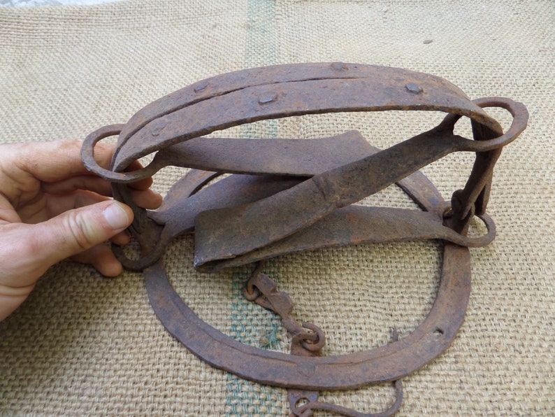 Antique Vintage Animal Trap Wrought Iron Blacksmith Hand Forged - Etsy