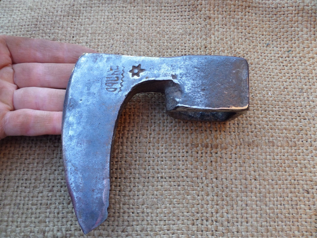 Rare Vinatge Hand Forged Axe Head Bearded Vikng Hand Forged Hatchet ...