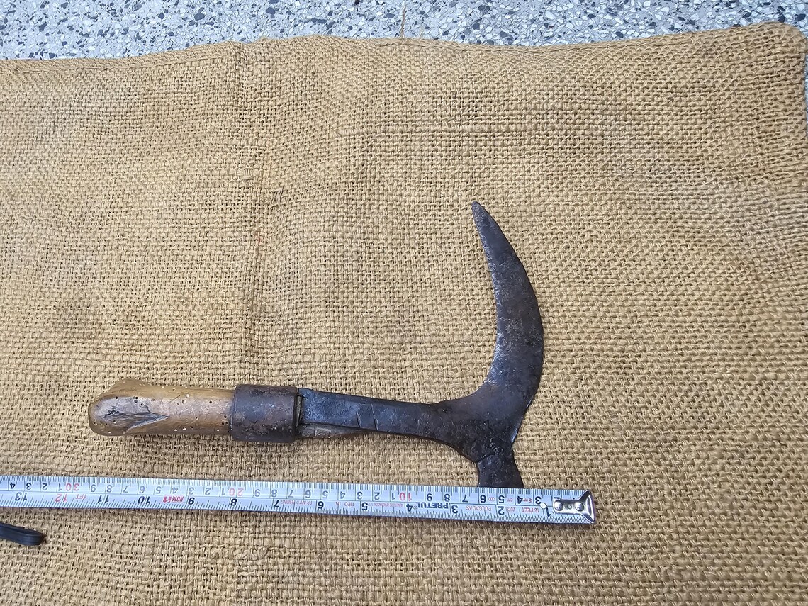Small Antique Billhook Hand Forged Vintage Tool Axe Faschineknife - Etsy