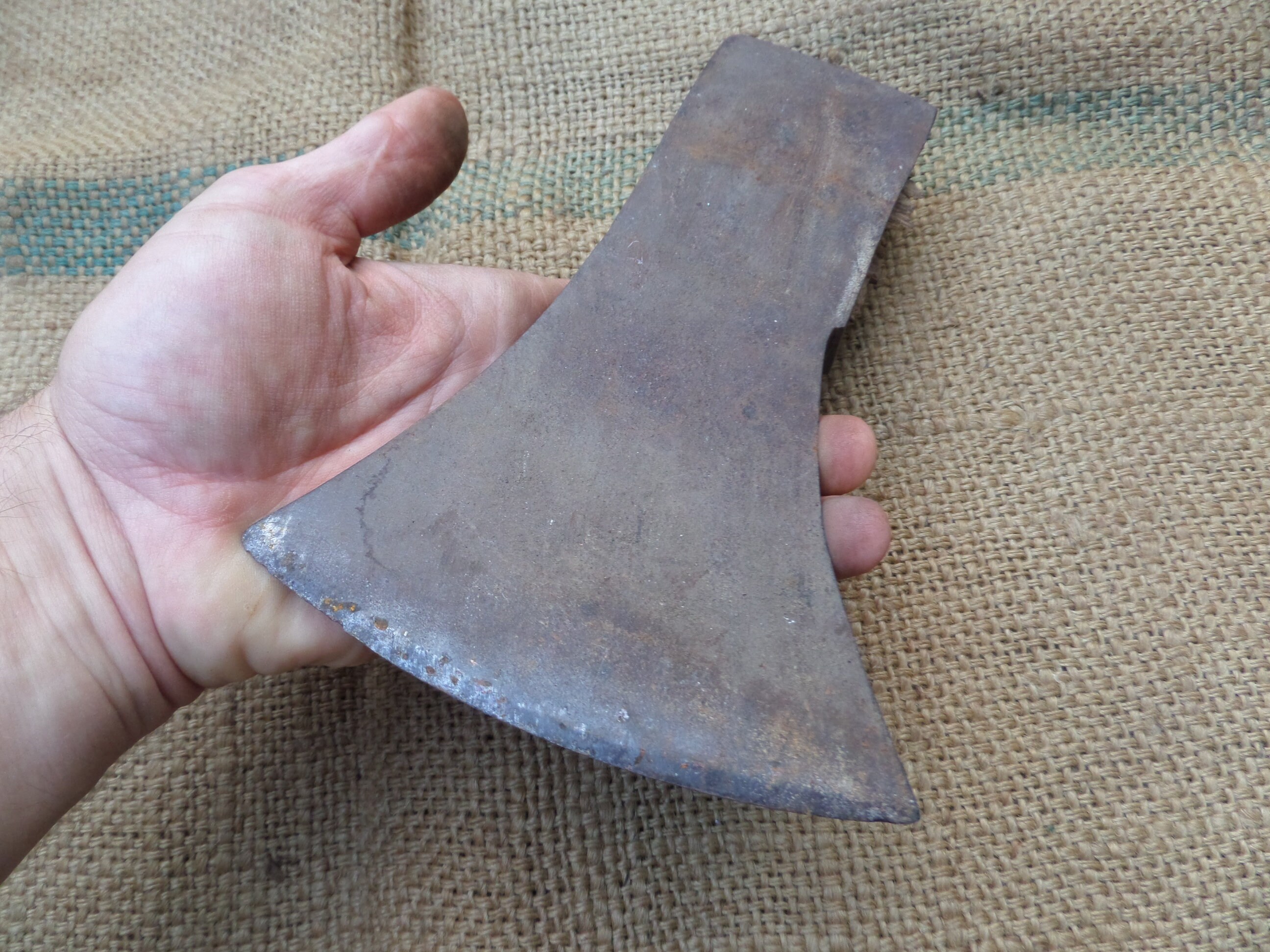 Large Vintage Axe Head German Hatchet Splitting Felling Logging Antique ...