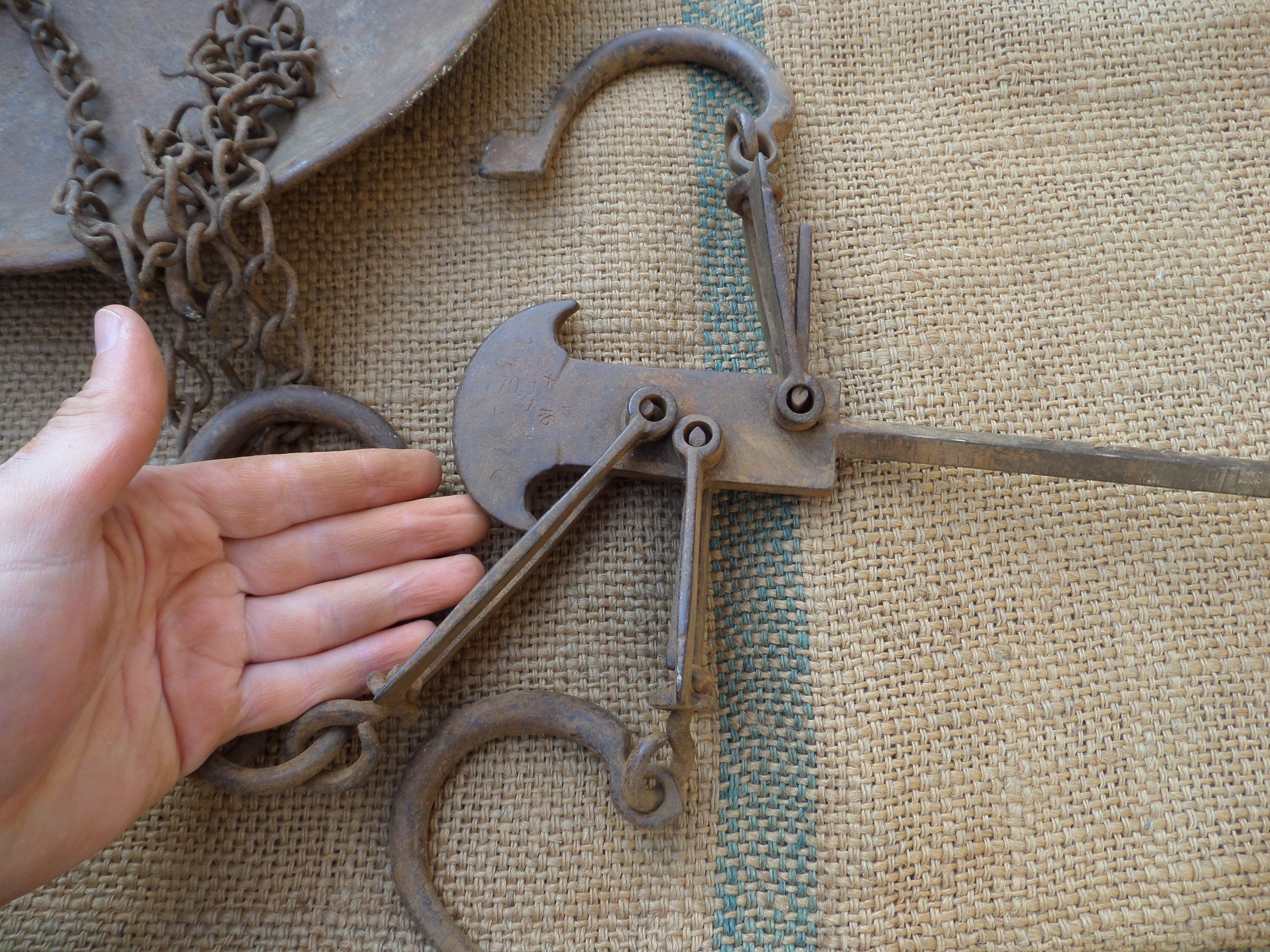 Vintage Steelyard Balance Scale - Etsy