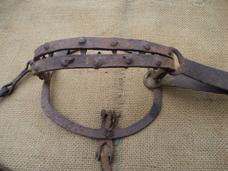 Antique Wolf Trap Wrought Iron Blacksmith Hand Forged 19th - Etsy