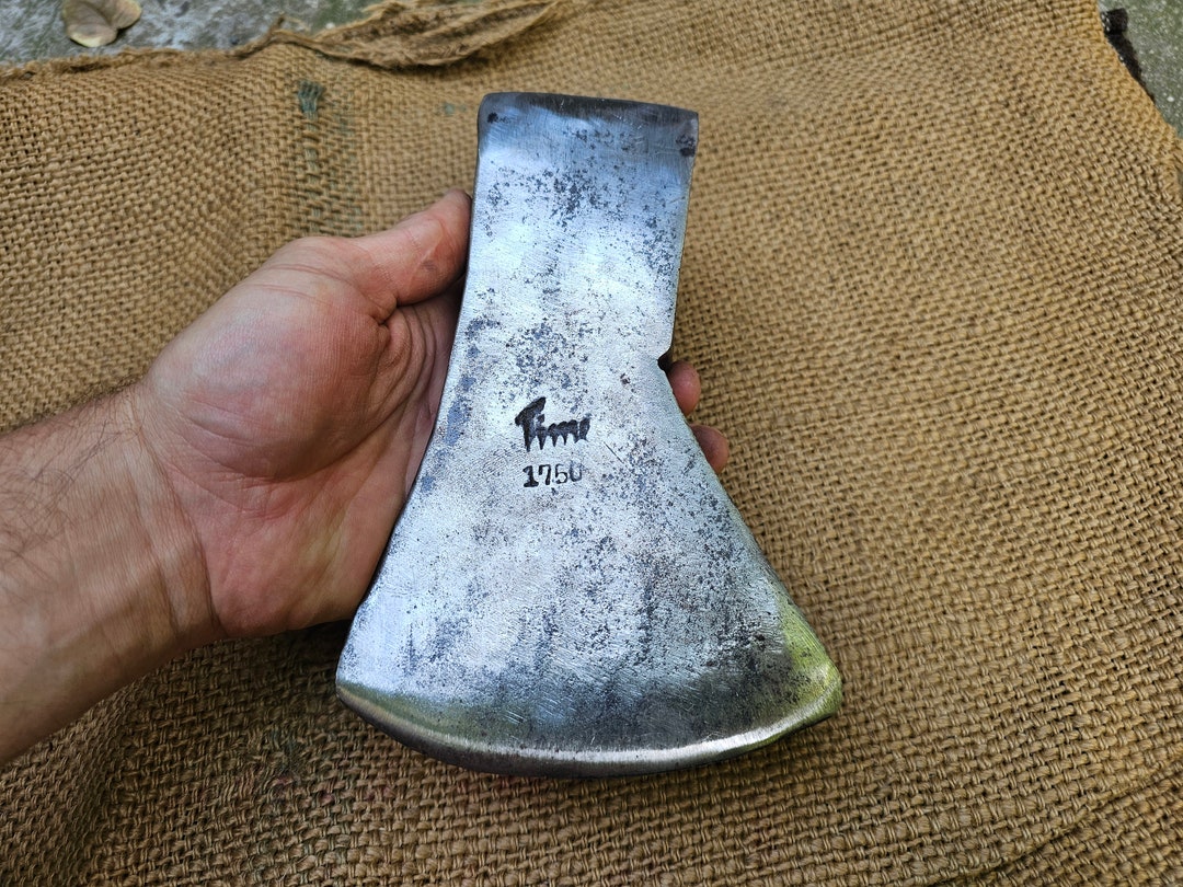 Rare Large Vintage "time" German Felling Splitting Logging Axe Head ...