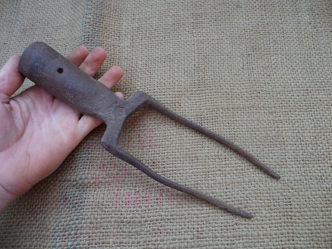 Antique Vintage Fork Pitchfork Rake Hand Forged Vintage - Etsy