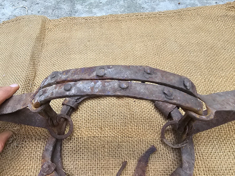 Antique Vintage Animal Trap Wrought Iron Blacksmith Hand Forged - Etsy