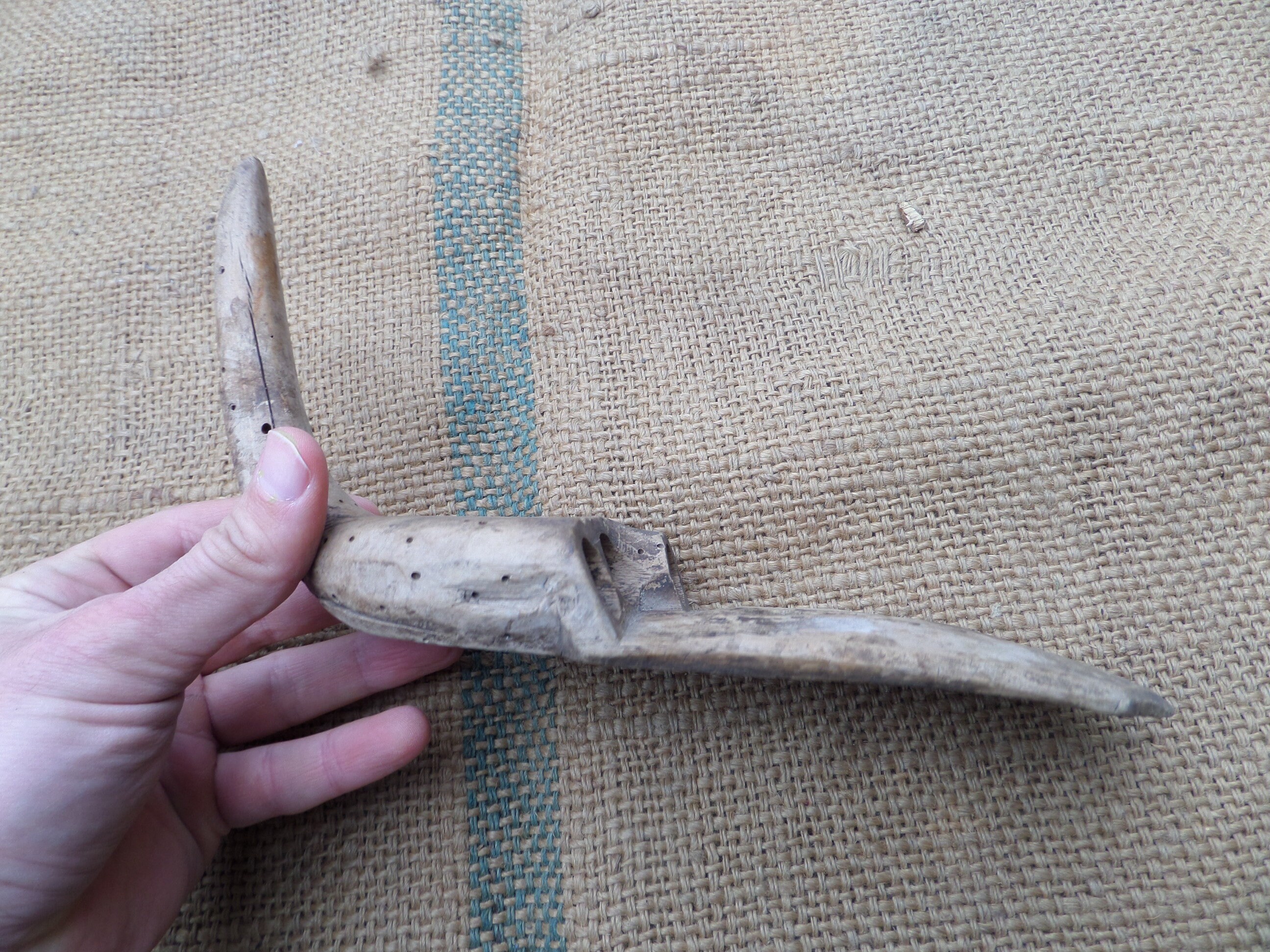 Vintage Harvesting Hook Harvest Grain Farm Wooden Hook Antique Wood ...