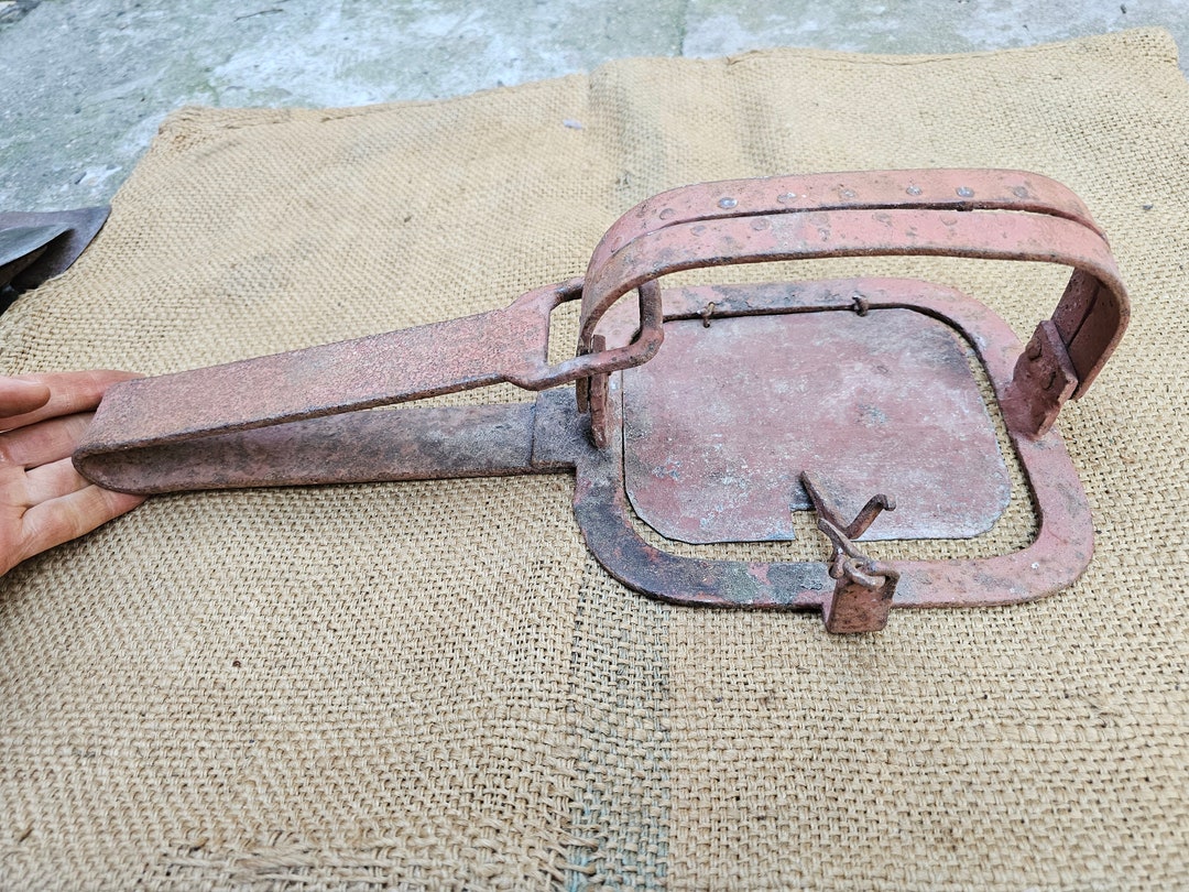 Antique Vintage Animal Trap Wrought Iron Blacksmith Hand Forged - Etsy