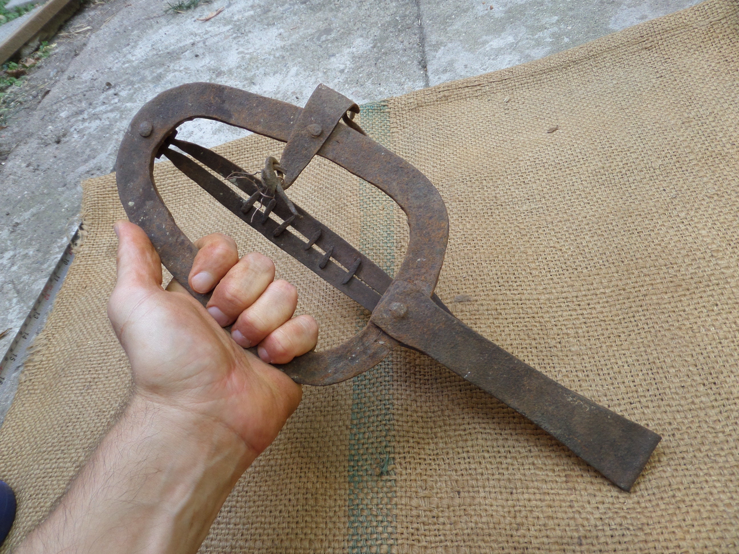 Antique Vintage Animal Trap Wrought Iron Blacksmith Hand - Etsy