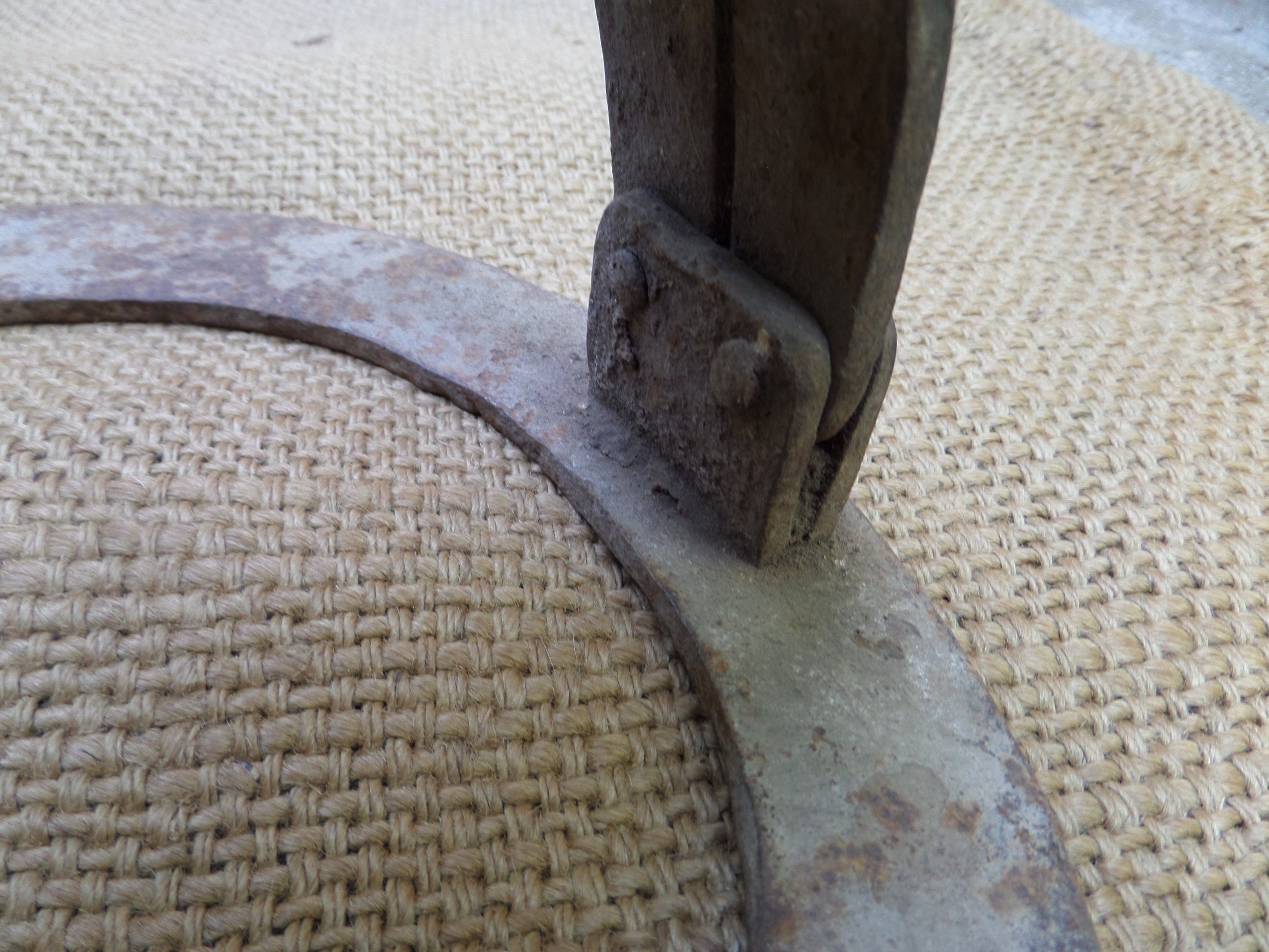 Large Antique Vintage Animal Trap Wrought Iron Blacksmith Hand Forged ...