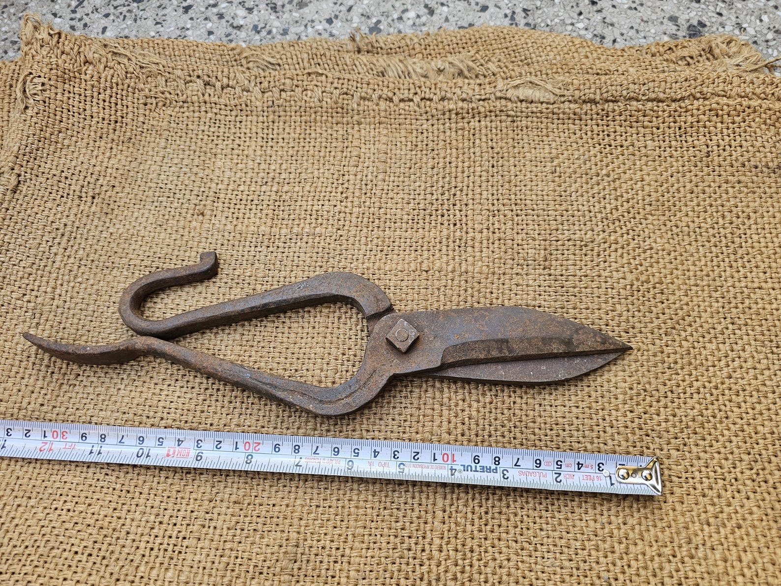 Rare Antique Blacksmith Hand Forged Tin Scissors Tinsmith Shears ...