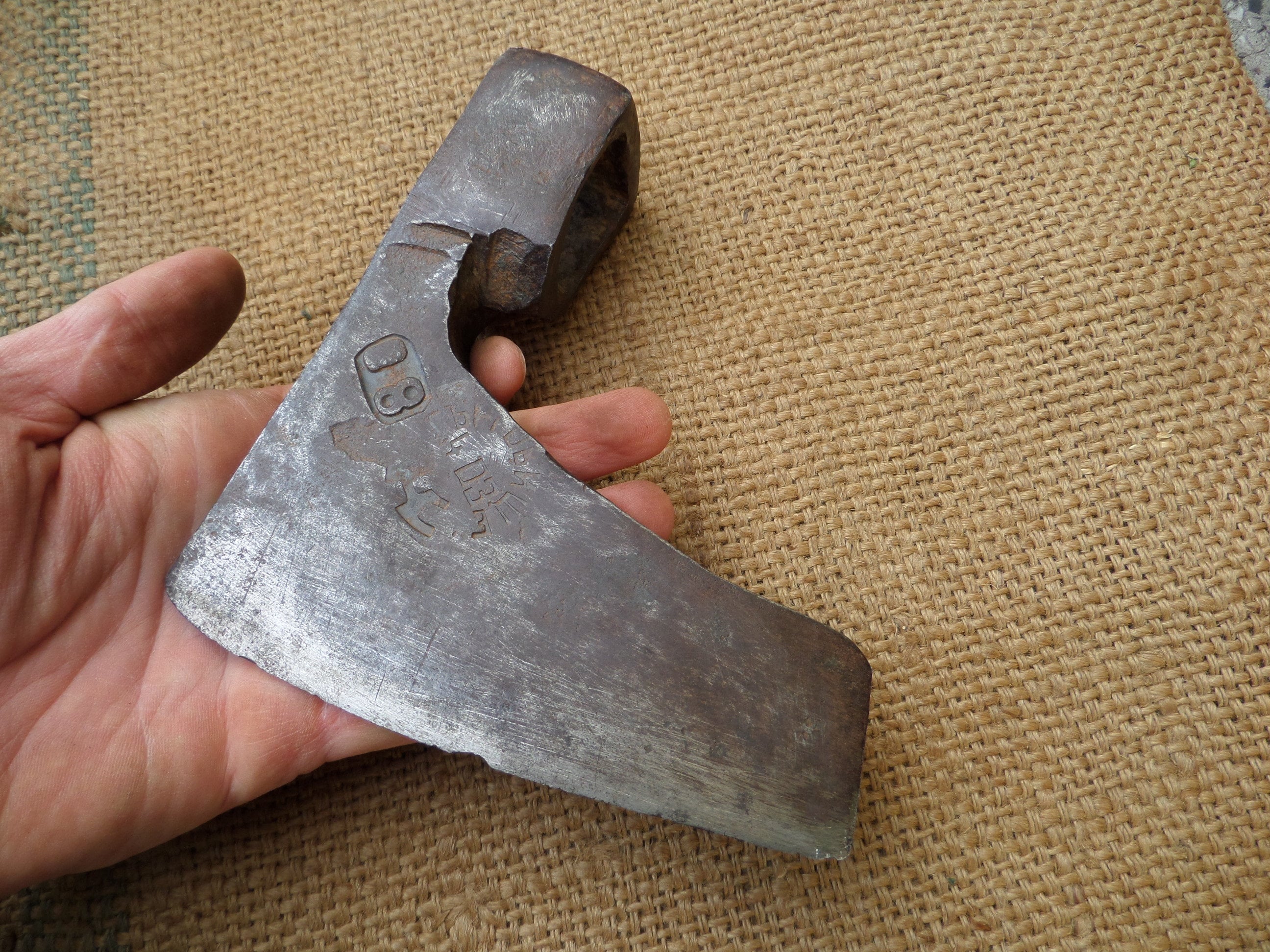 Rare Antique Bearded Felling Axe Head Blacksmith Hand Forged - Etsy