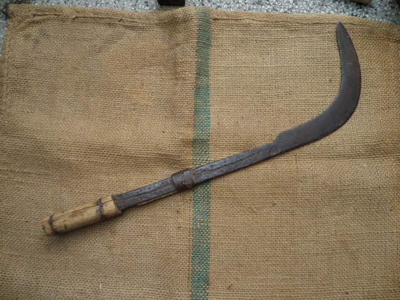 Vintage Antique Billhook Falx Axe Weapon Hand Made Forged - Etsy