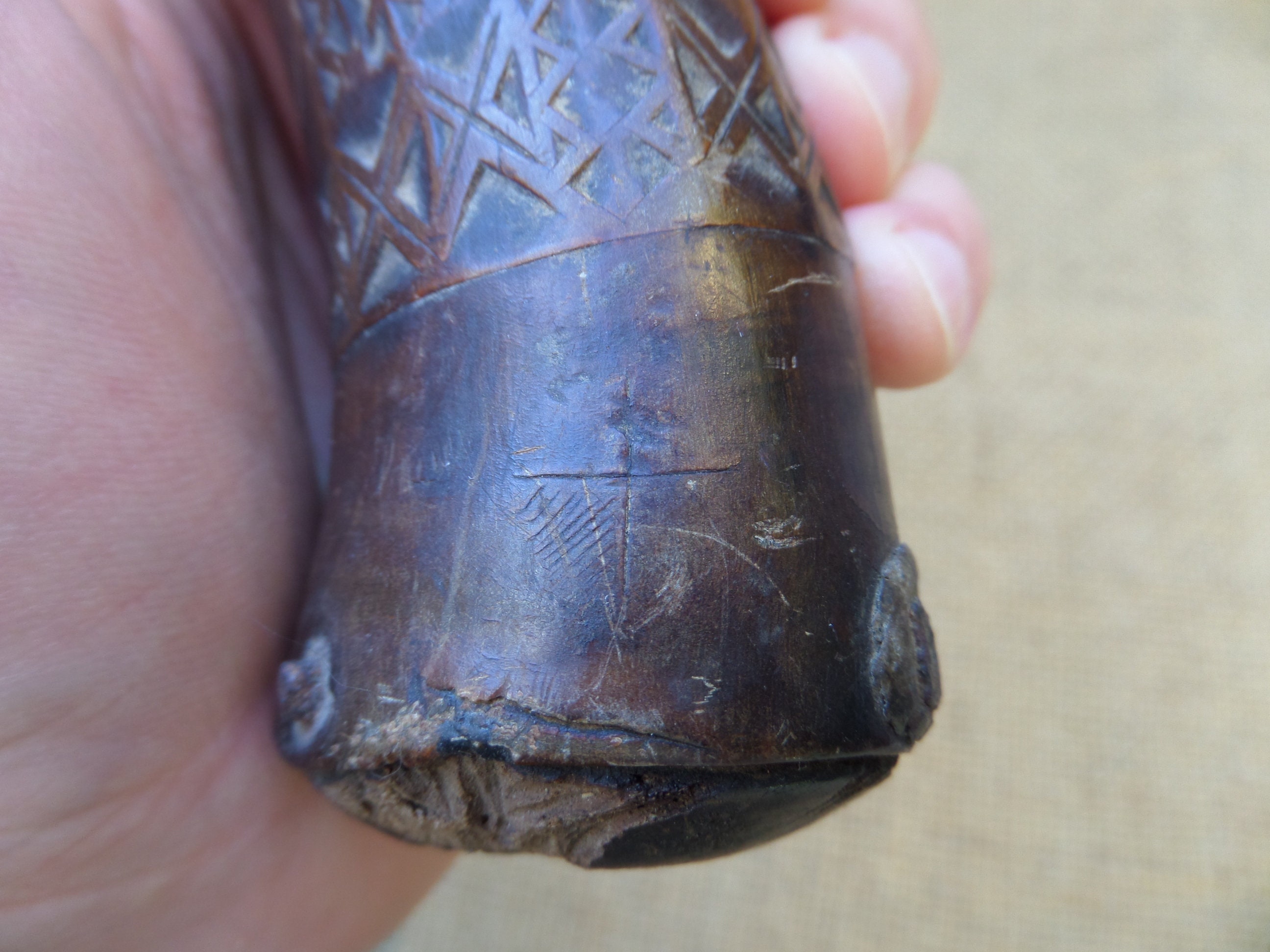 Antique Handmade Muzzle Loader Gun Powder Horn Real Ox Cow - Etsy