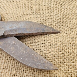 Rare Antique Blacksmith Hand Forged Tin Scissors Tinsmith Shears ...