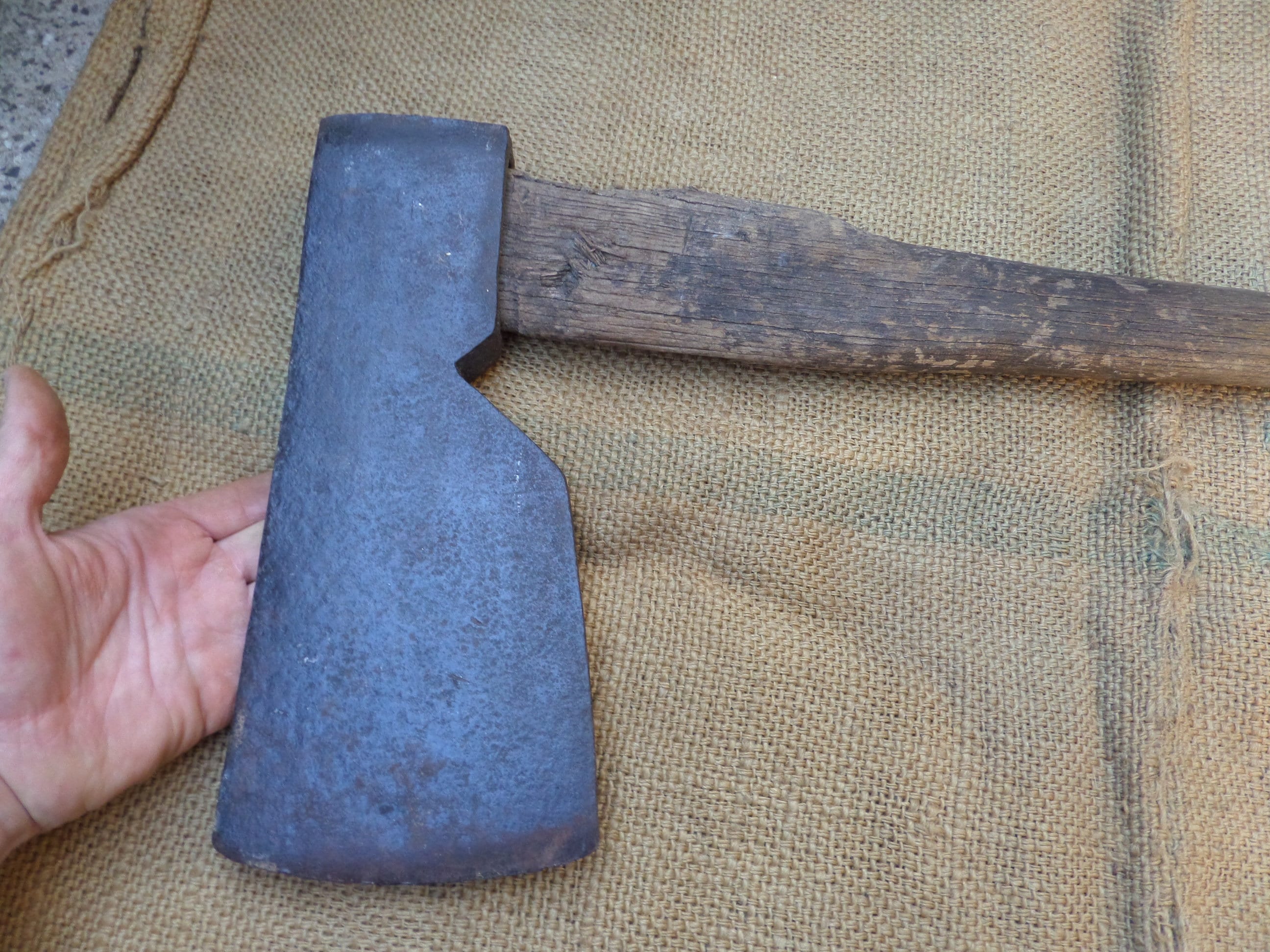 9 Lb! Giant Enormous Antique German Axe Felling Logging Forest Hatchet ...