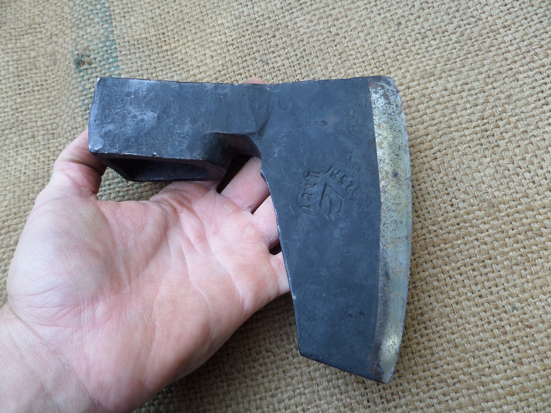 Rare Antique Bearded Felling Axe Head Forged Hatchet Vintage Felling ...