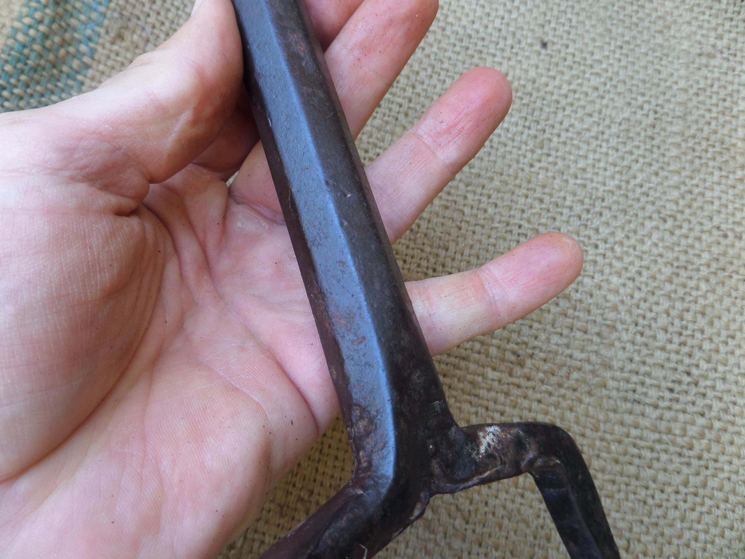 Antique Vintage Scythe Sickle Sharpening Peening Anvil Blacksmith Hand ...