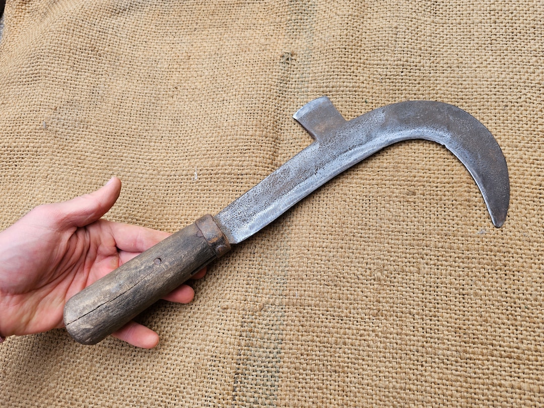Antique Hand Forged Billhook Axe Vintgae Tool - Etsy