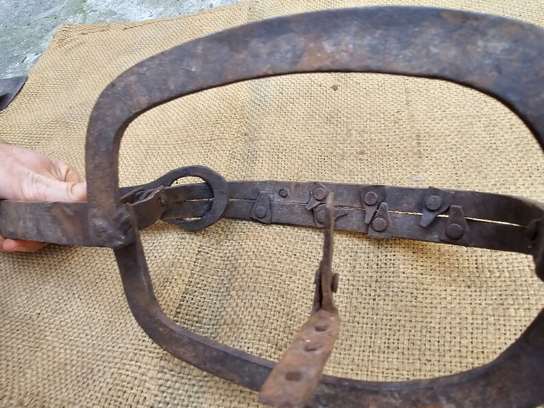 Antique Vintage Animal Trap Wrought Iron Blacksmith Hand Forged - Etsy