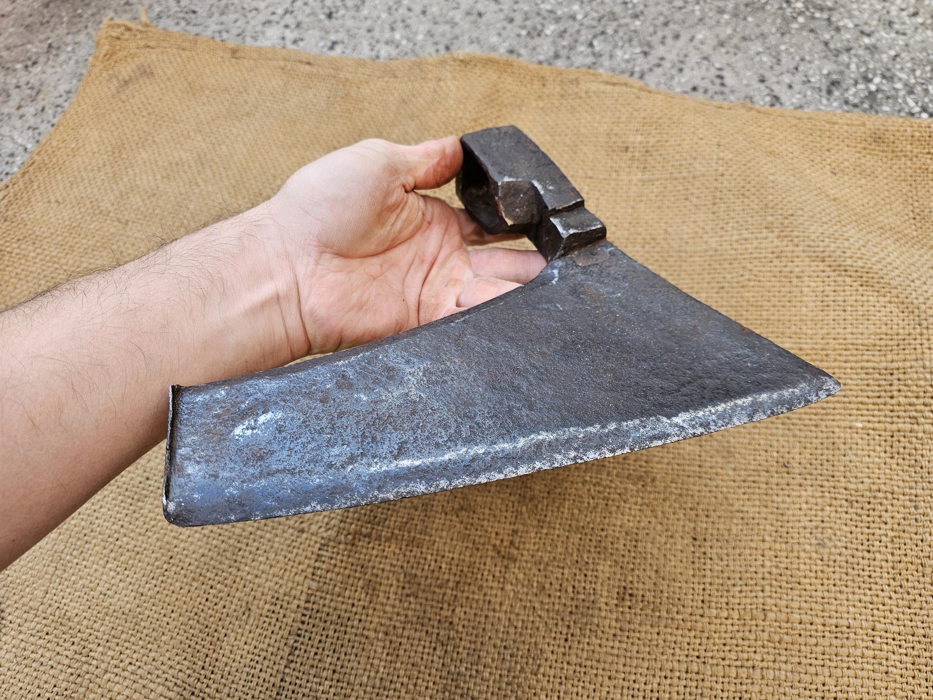 Vintage Antique Axe Head Goosewing Carpenter's Side Hewing Hatchet ...