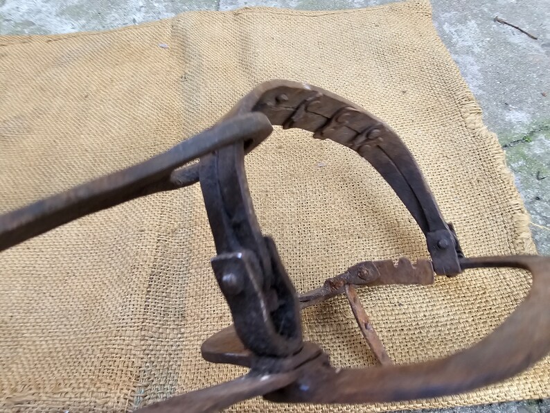 Antique Vintage Animal Trap Wrought Iron Blacksmith Hand Forged - Etsy