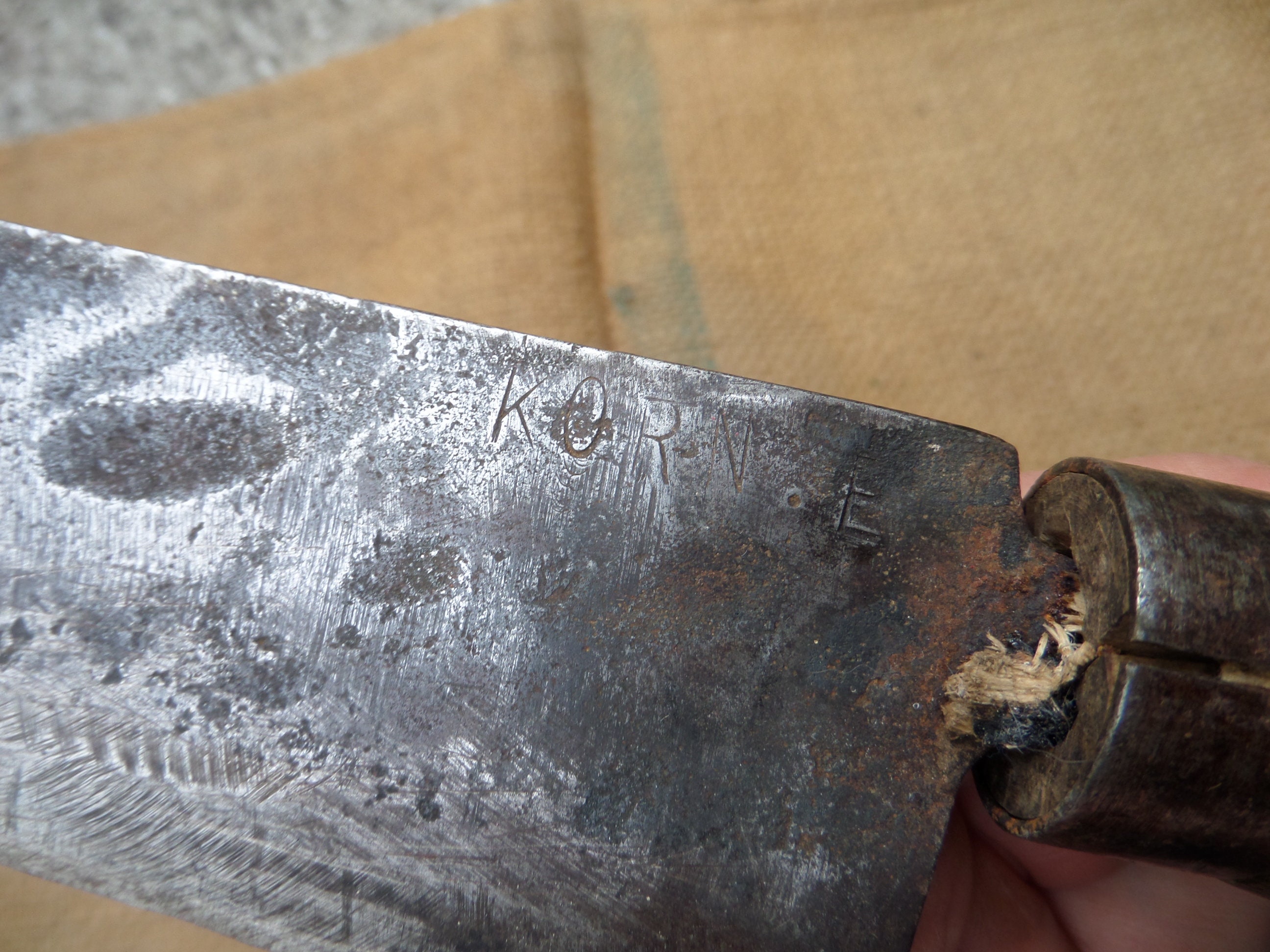 Rare German vinatge Billhook korn. E. Antique Axe - Etsy