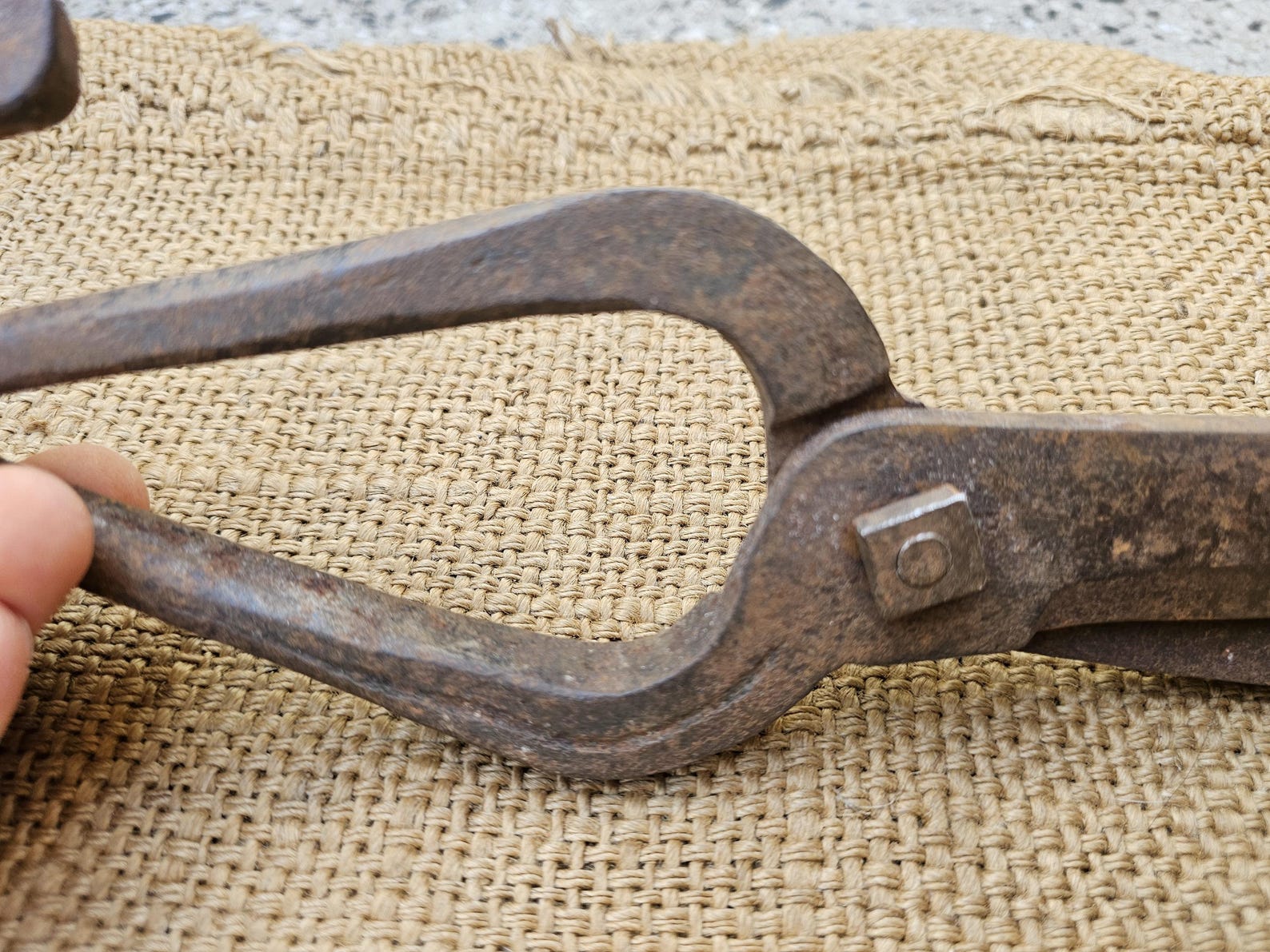 Rare Antique Blacksmith Hand Forged Tin Scissors Tinsmith Shears ...