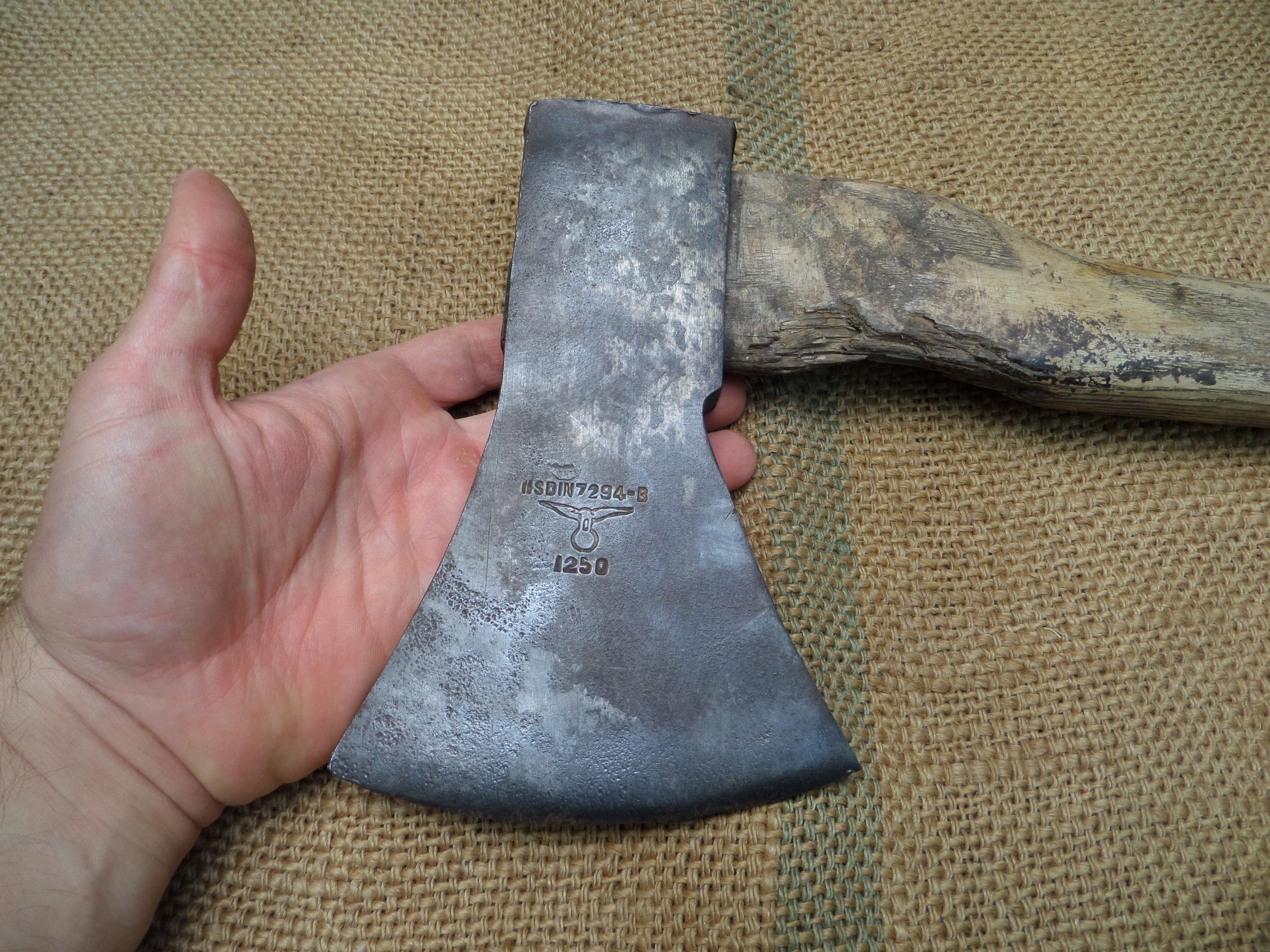 Vintage adler German Axe Splitting Woodworking Bushcraft Carpenter Wood ...