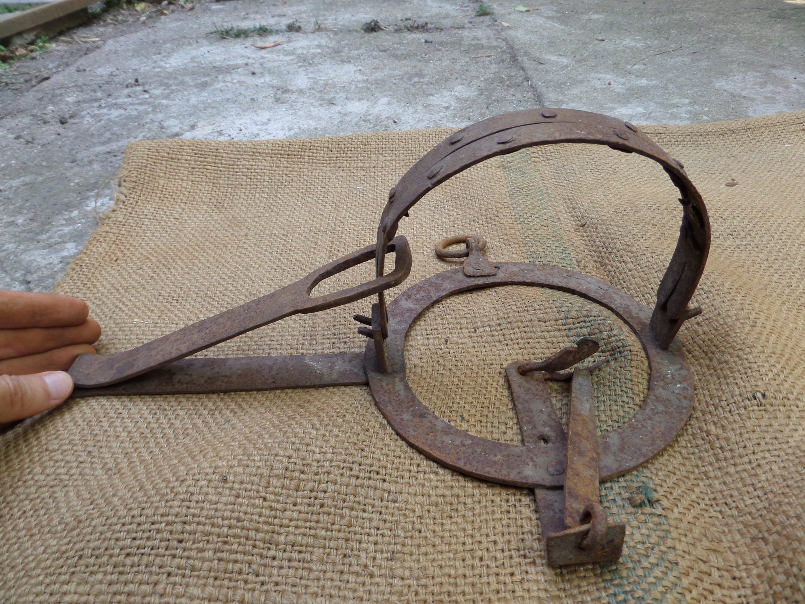 Antique Vintage Animal Trap Wrought Iron Blacksmith Hand - Etsy