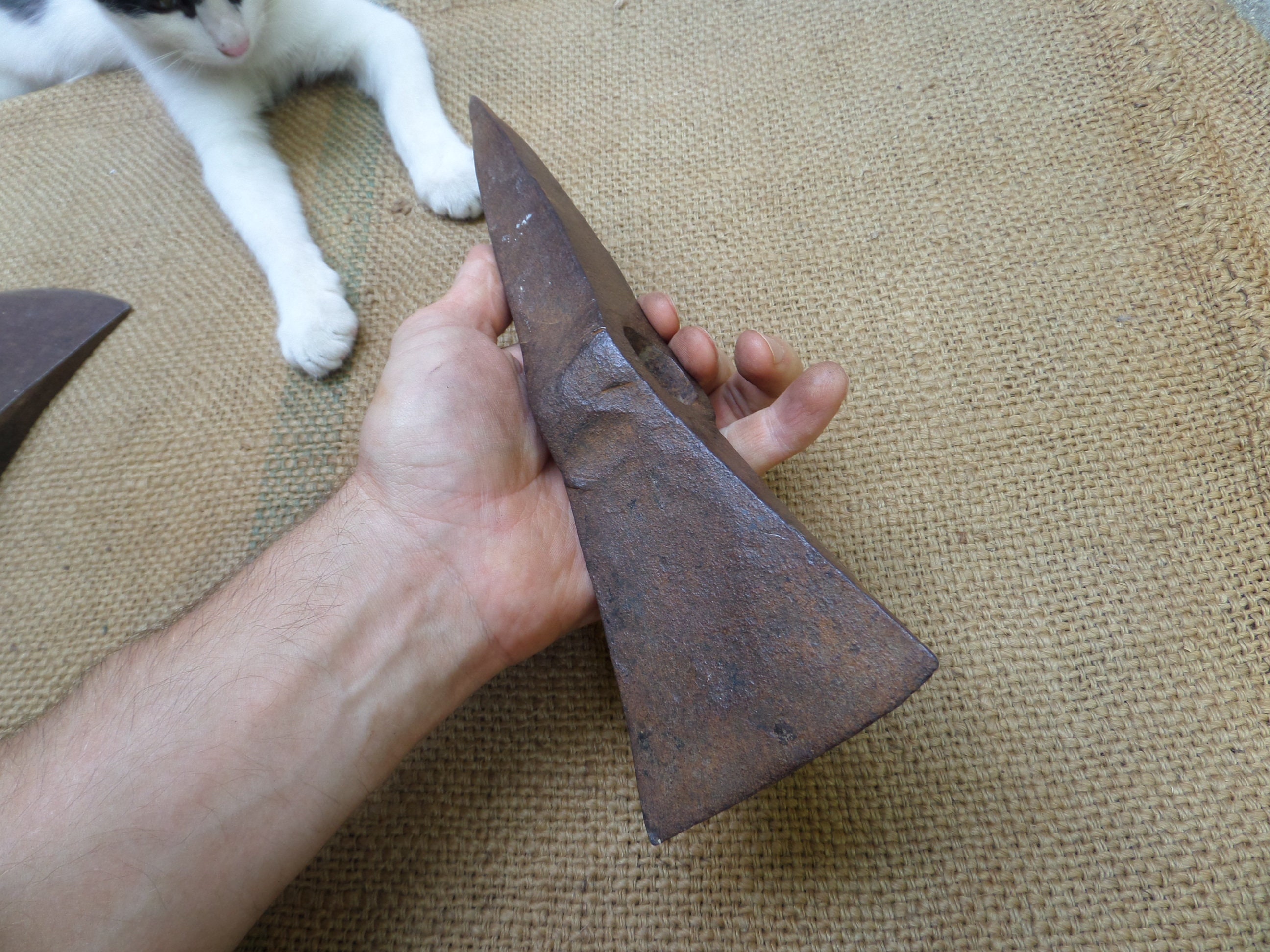 Antique Blacksmith Hand Forged Tomahawk Pickaxe Axe Vinatge - Etsy