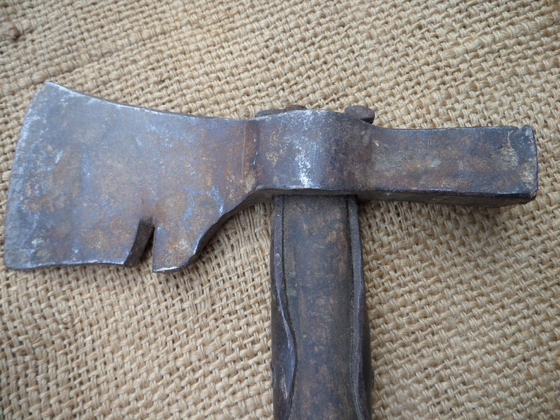 Small Engineer Axe Hatchet Hammer Military Vintage Antique Camping ...